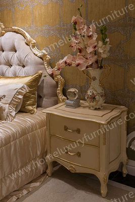 Neo Classical Bed Kingbed Solid wood Bed factory bedroom furniture high quality FFB-101N