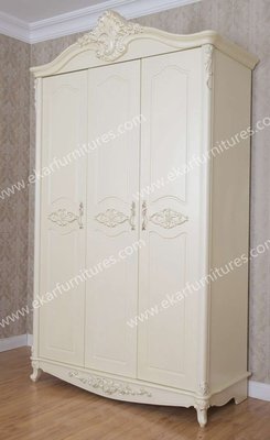 Empire Palace Antique Girl Bedroom Furniture White Wardrobe 601