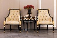 Countryside French Furniture Living Room Furniture- Luxury Gold Modern Longue Chair Contem