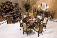  wholesale Italy antique wooden round rotating dining table TN-029N