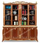 Vintage Empire Style Solid Wood Bookcase With Glass Doors TJ-029