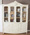Vintage Empire Style Solid Wood Bookcase With Glass Doors TJ-029