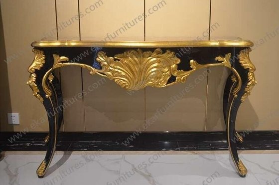 Empire style golden gilt console hallway console table and mirror TO-028