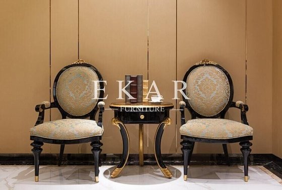 Countryside French Furniture Living Room Furniture- Luxury Gold Modern Longue Chair Contem