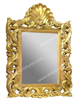 Hand Carved Modern Bathroom Wall Haning MirrorFH-101B