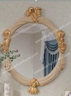 Shaped Wall Dresser Mirror with Carven frame golden color FG-105