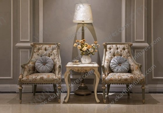 Rococo Furniture Sitting Room One Seat Armrest Chair  TS-023