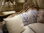 Normal Arabian Swedish Luxury Wood Fabric Sofa FF-129