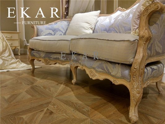 Normal Arabian Swedish Luxury Wood Fabric Sofa FF-129