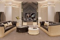 High Class Leather Living Room Furniture Large Sofa W002SF