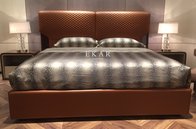 Upholstered Kingsize Modern Leather Bed W006B10