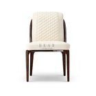 Leather Modern Style White Upholstered Dining Chair W006D6