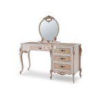 Classic Hand Carved Luxury Wooden Dressing Table With Mirror