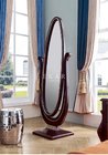 Wood Dressing Oval Shaped Standing Mirror