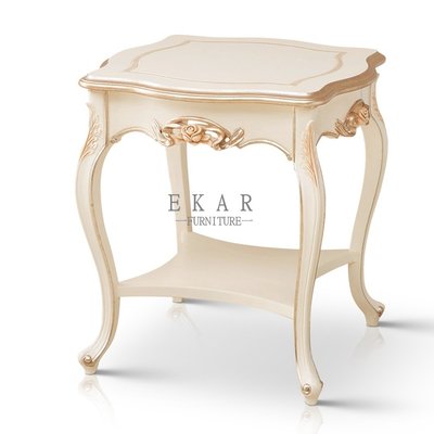 Antique Elegant Square Coffee Side Table Living Room Furniture