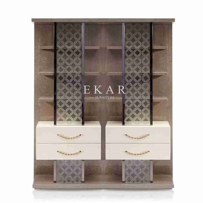 Contemporary Design High End Glass Cupboard Cabinet For Drinks  W005D8