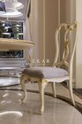 Luxury Solid Wood Carved Diner Retro Antique Upholstery Fabric Dining Chair  1 buyer