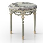 Home Furniture Antique Wooden Top or Marble Top Teapoy Corner End Tables